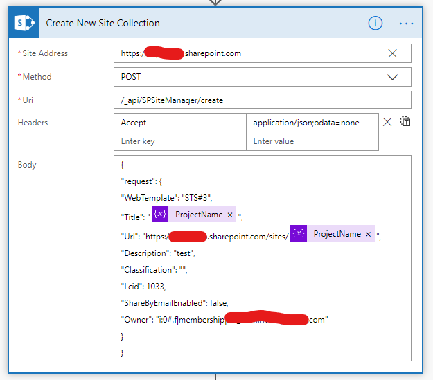 Create non group attached Modern Team Site collection with Flow – Team ...